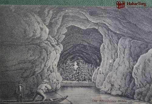 Открытка старинная "Пещера Альтенстейнер". Die Alt