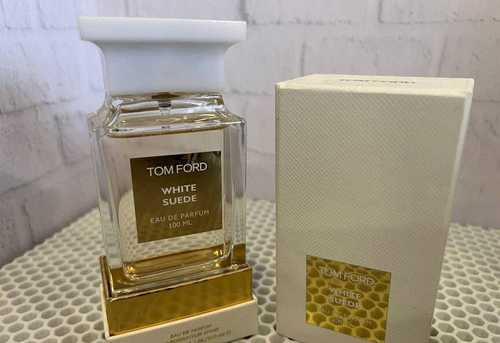 Tom Ford white suede