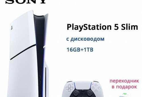 Sony PlayStation 5 Slim 1tb с дисководом(новая)