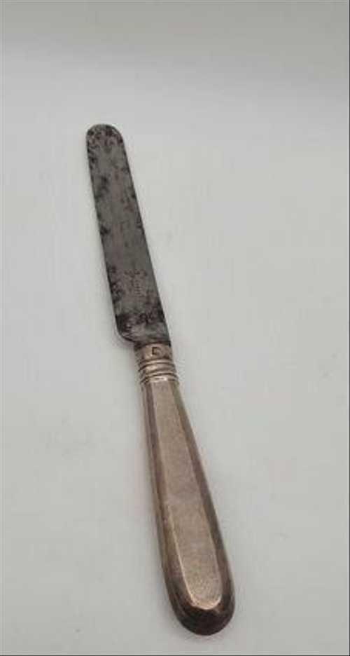 Нож столовый серебро 84 проба нач. XX в. С75