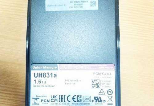 SSD 1.6TB NVMe U.2 PCIe Gen4 2.5" UH831a