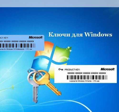 Ключ Windows лицензионный 10/11 Home/Pro