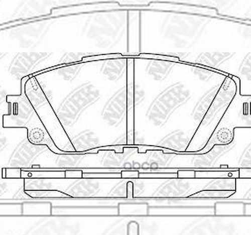 Колодки тормозные дисковые перед PN1857 NiBK