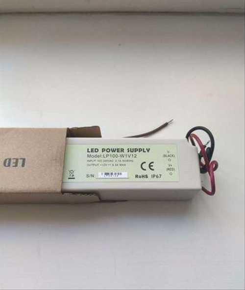 Блок питания герметичный IP67 Slim LP100-W1V12