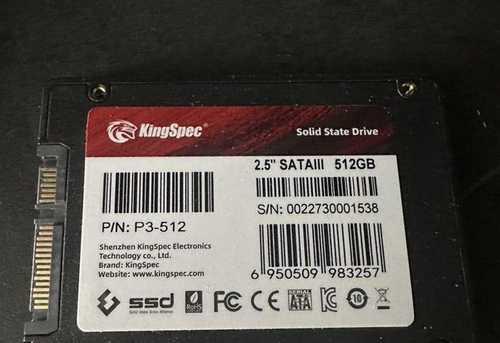 Жесткий диск Kingspec SSD 512 Гб SATA