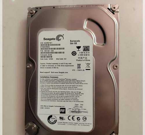 Жёсткий диск Seagate 500гб