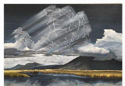 Картина интерьерная «перед бурей» 50х70