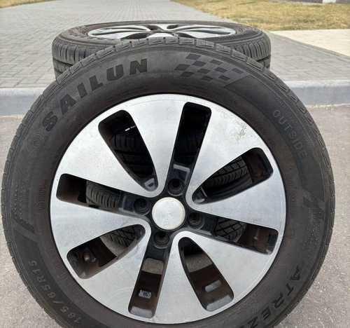 Литые диски с резиной r15 в сборе