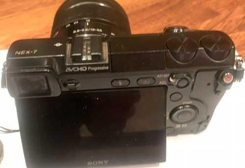 Компактный фотоаппарат sony alpha nex7 + обчектив