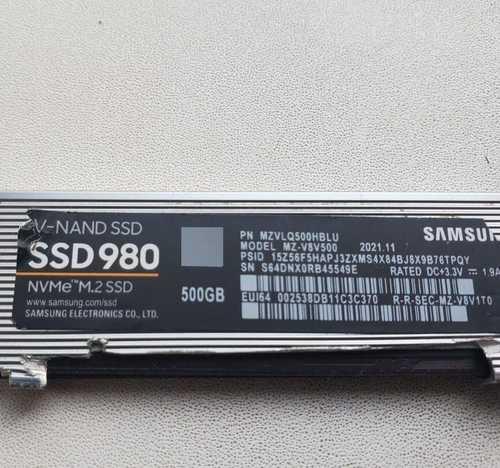 Ssd m2 nvme 500 gb samsung