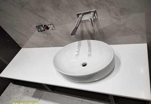 Столешница для ванной камень Gr m2