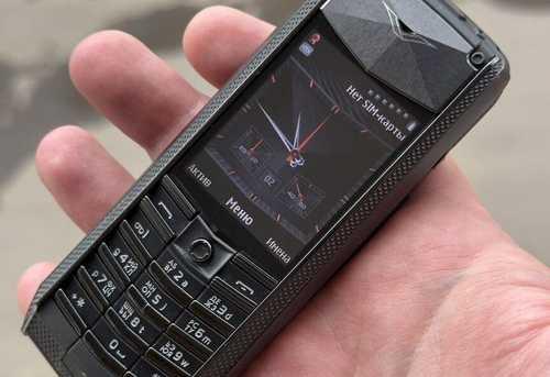 Эксклюзивный Vertu Ascent X Knurl Pure Black рст