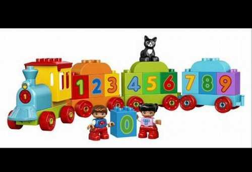 Lego duplo поезд с цифрами