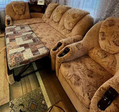 Диван-кровать угловой с креслом