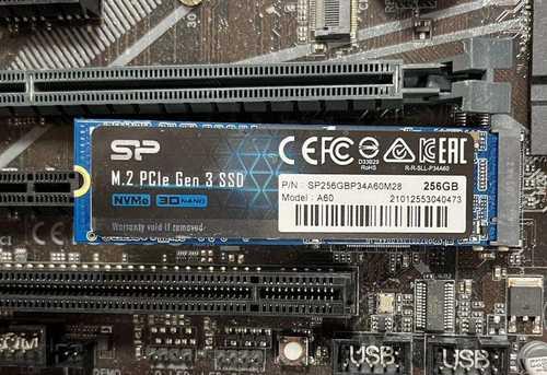 Накопитель Silicon Power A60 SSD 256Gb M.2 NVMe