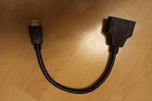 Hdmi splitter сплиттер разветвитель 1х2