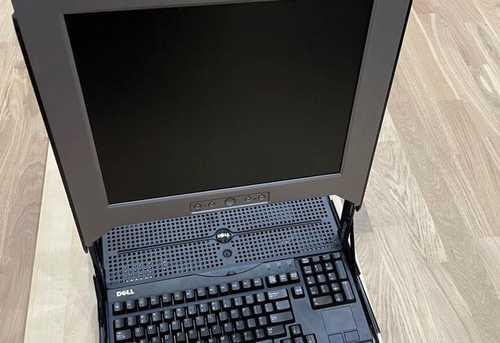Dell Console Monitor & Keyboard w/ Rack Moun