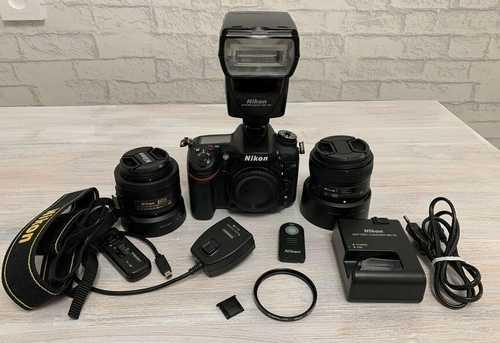 Фотоаппарат Nikon D7100 с комплектом оборудования