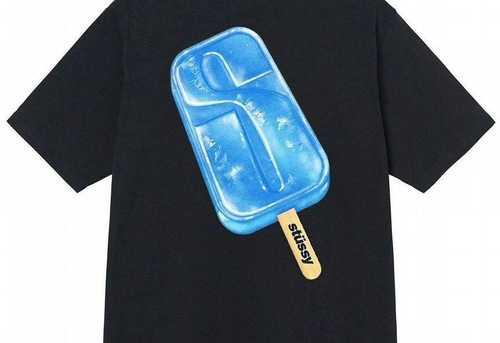 Футболка Stussy blue ice cream черная