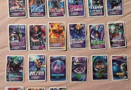 Набор коллекционных карточек Мстители Marvel