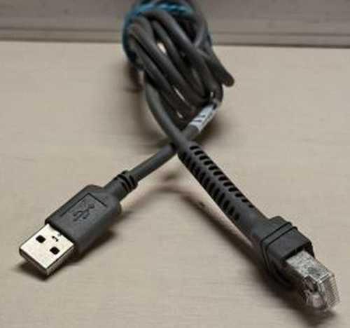 Кабель RJ45 USB серый