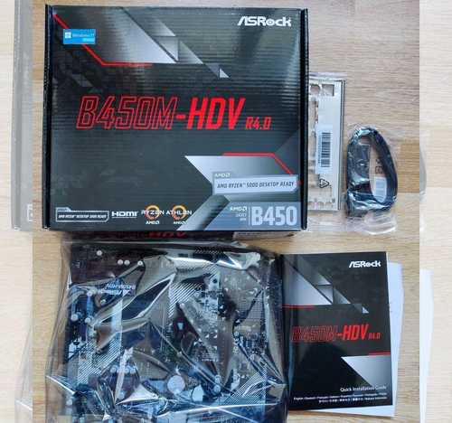 Материнская плата Asrock b450m hdv r4 0