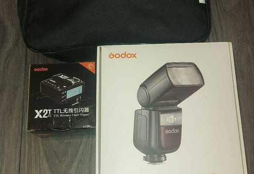 Godox v860 III c. Godox X2T tтl. Софтбокс 60x60