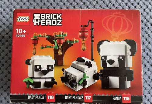 Lego brick headz 40466 панды на новый год