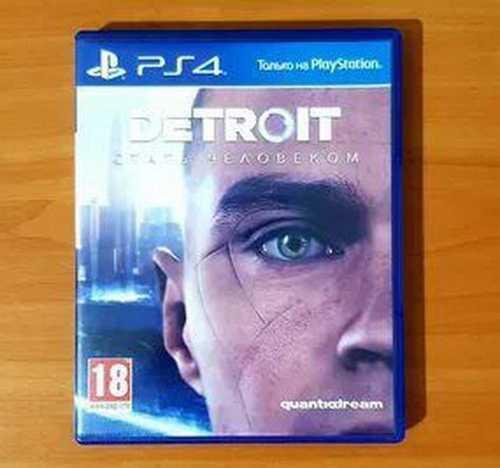 Диск с игрой Detroit на PlayStation 4