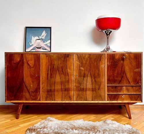 Винтажная тумба-хайборд mid-century modern