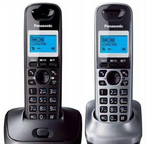 Радиотелефон dect Panasonic KX-tg2512ru dark grey