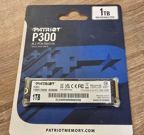 M2 1 tb Patriot P300 SSD nvme