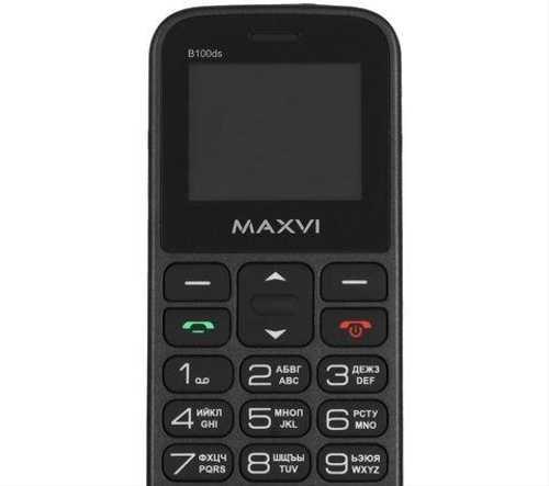 Сотовый телефон Maxvi B100ds 1,77" Black GSM