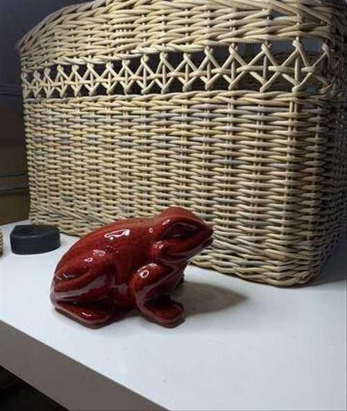 Статуэтка денежной жабы керамическая