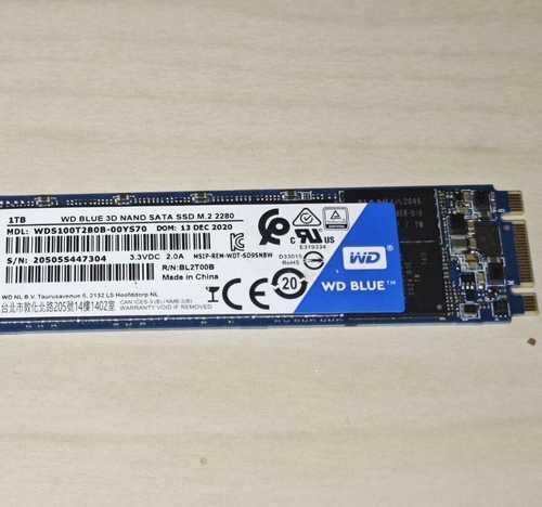 SSD M.2 western digital WDS200T2B0B, 2TB