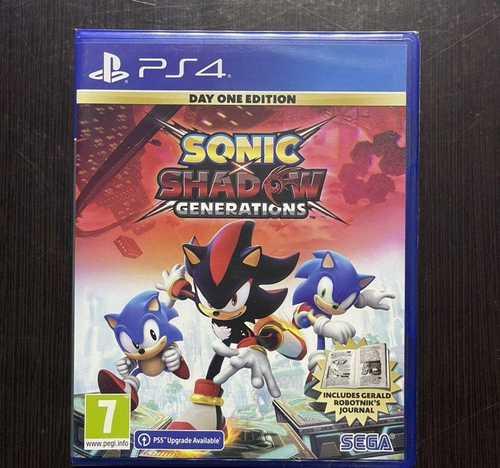 Sonic shadow generation Ps4 диск новый