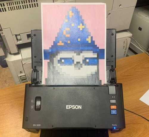 Быстрый поточный сканер Epson DS-520 двусторонний