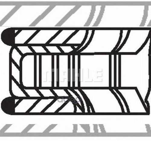 Кольца поршневые 00112N0 Mahle/Knecht