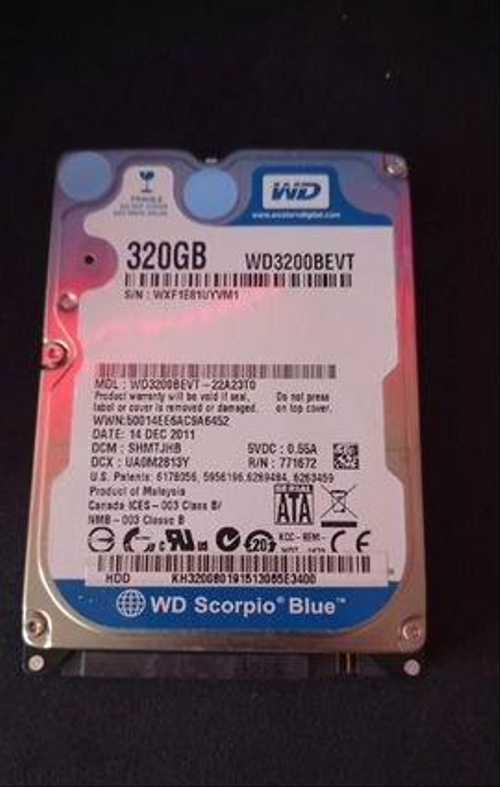 WD Scorpio Blue 320GB WD3200bevt