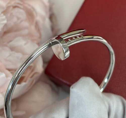 Браслет Cartier Juste un Clou классическая модель белое золото 585 проба