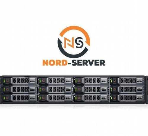Сервер dell R730xd 16LFF 2x E5-2660 v3 96GB H730