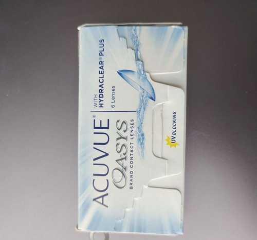 Линзы контактные acuvue oasys двухнедельные -8.0