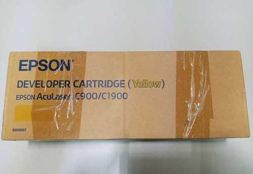 Картридж Epson S050097 желтый для C900/C1900
