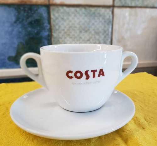 Чашка с блюдцем Costa Coffee