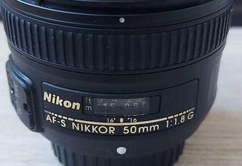 Nikon Объектив 50mm f/1.8G AF-S Nikkor