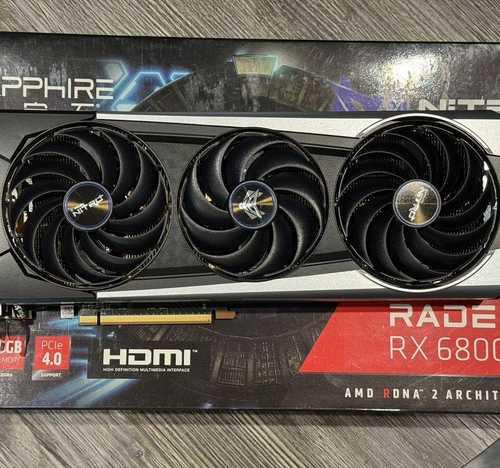 Видеокарта Sapphire AMD Radeon RX 6800 nitro 