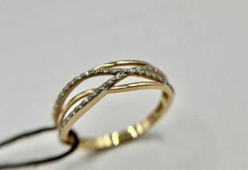 Кольцо золотое с бриллиантом 20 р-р (Lenina)