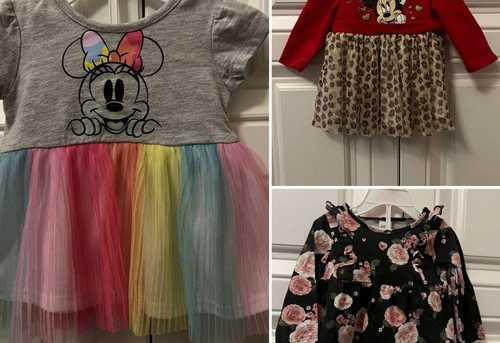 Одежда для девочки Zara, H&M, Disney 56 62 68