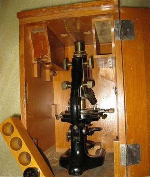 Микроскоп старинный carl zeiss