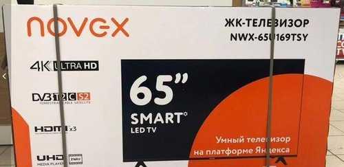 Новый Телевизор 4K smart android wi-fi novex 65"